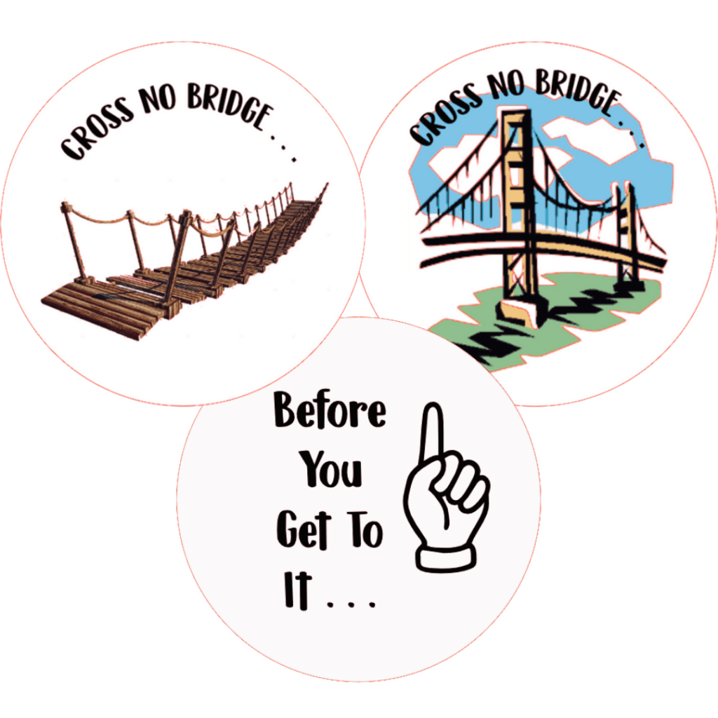 Cross No Bridge Before You Get to It - Chipmunk AA Sobriety Coins